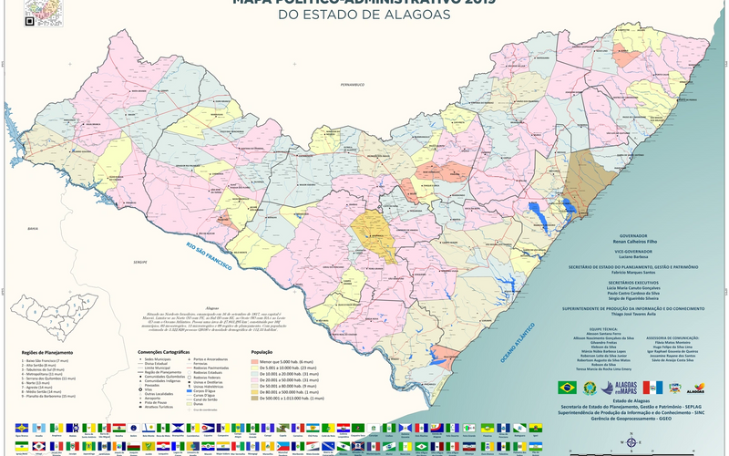 Governo lança coleção inédita de mapas de Alagoas e de seus municípios